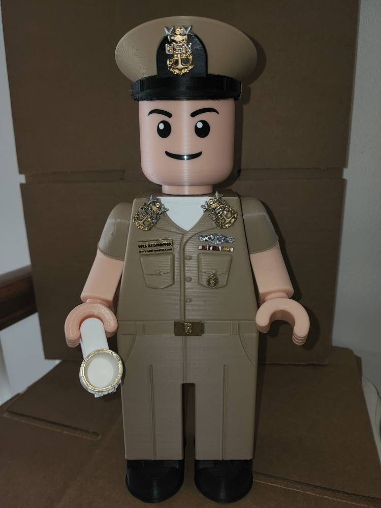 US Navy Chief Petty Officer Khaki or Summer White Uniform Figurine /11 ...