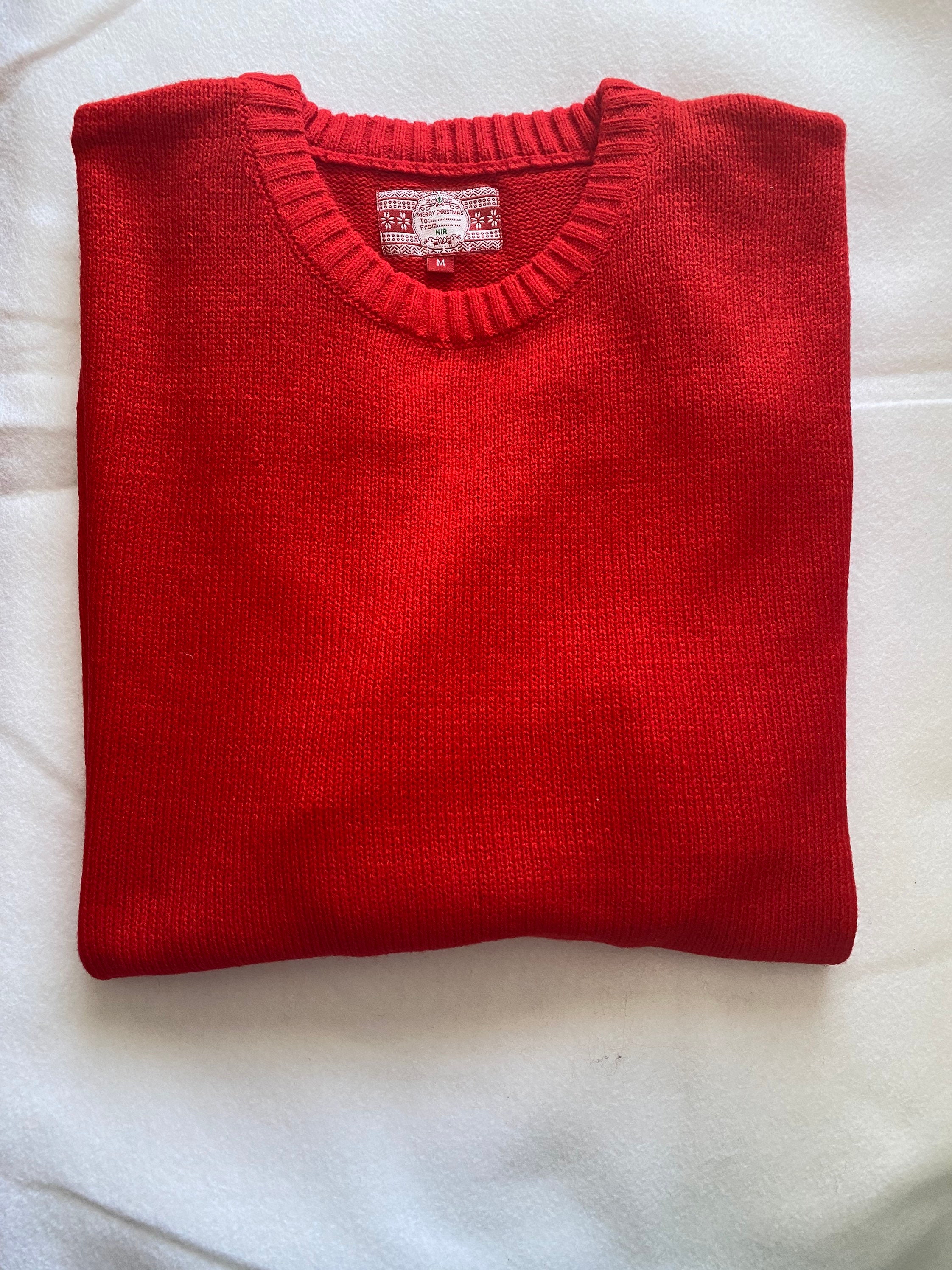 New Red Knit Sweater,new Green Knit Sweater, Red Pullover,green ...