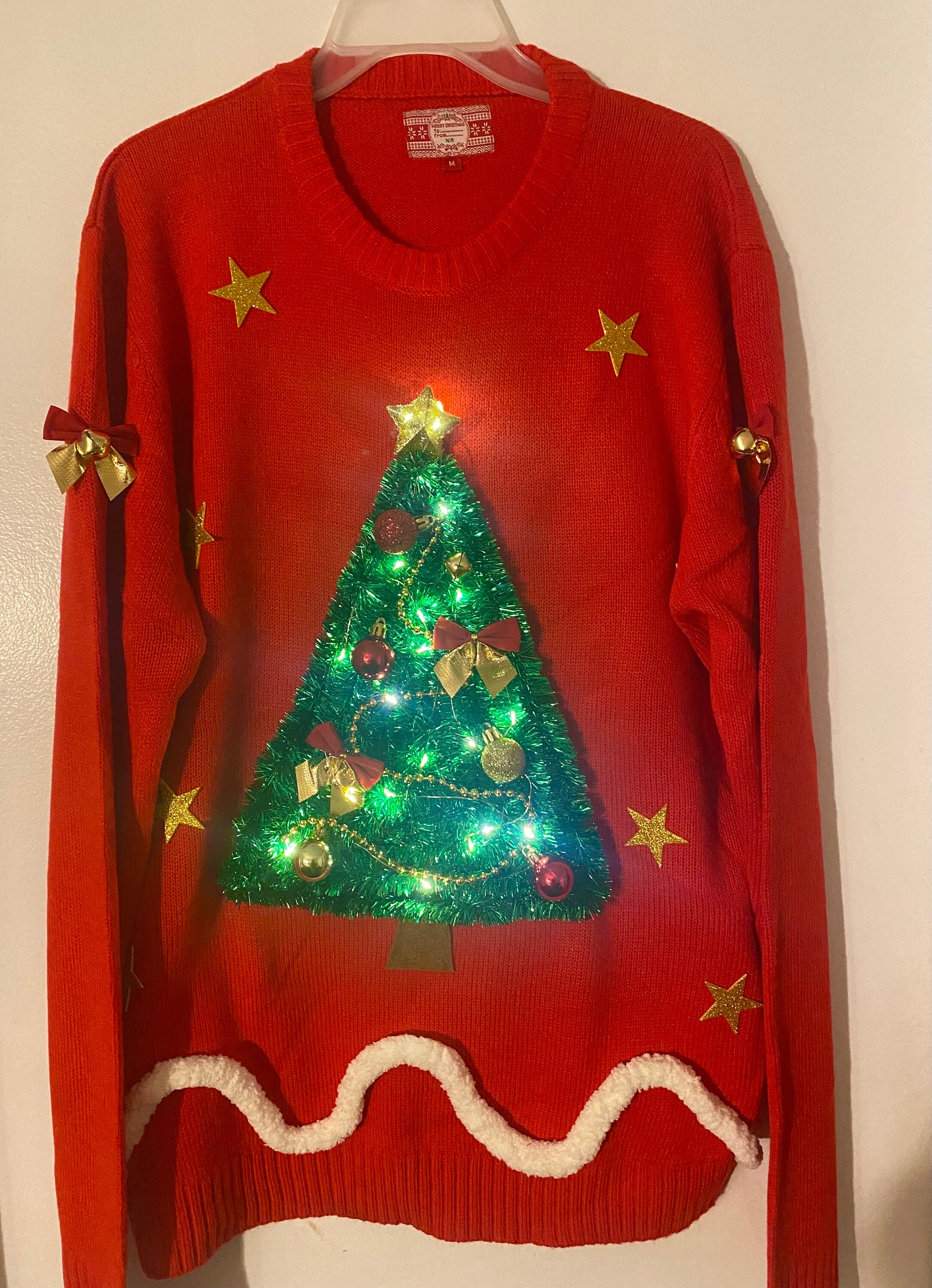 Lights up Ugly Christmas Sweater, Unique Christmas Sweater, Christmas ...