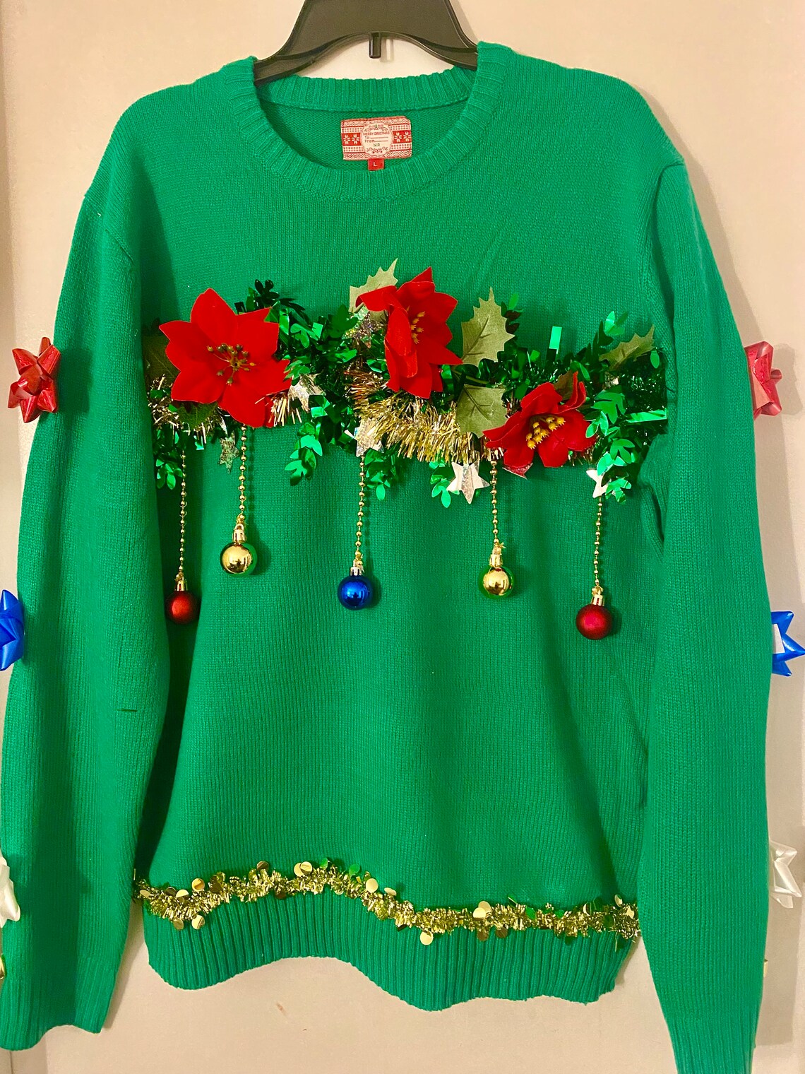 Ugly Christmas Sweater, Handmade Christmas Sweater, Tacky Christmas ...