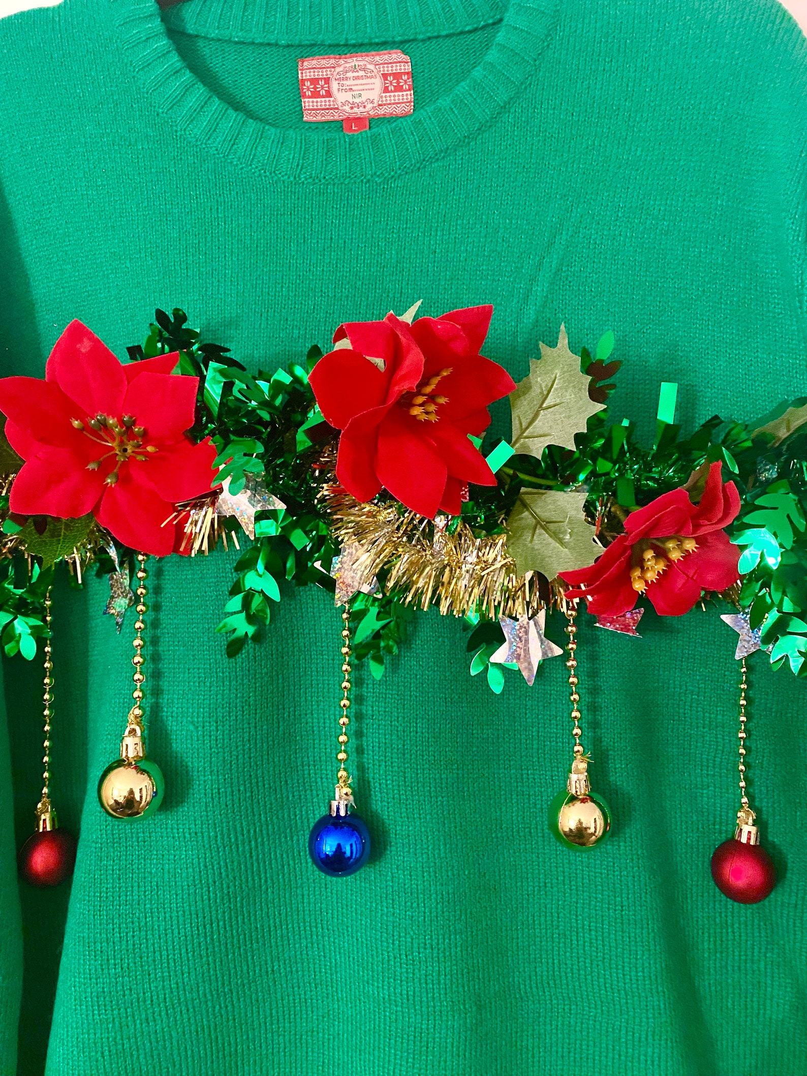 Ugly Christmas Sweater, Handmade Christmas Sweater, Tacky Christmas ...