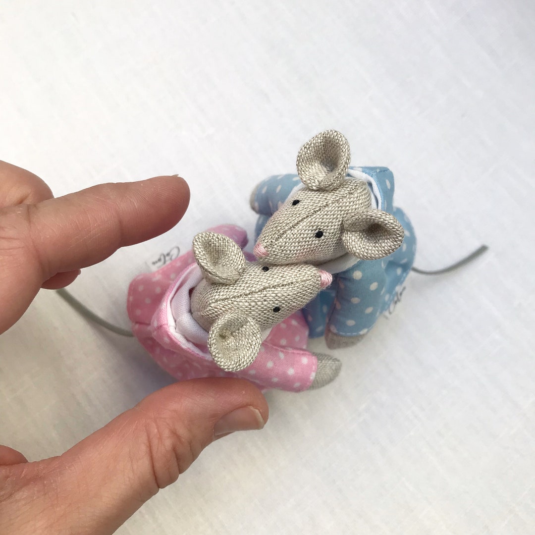 Linen Mouse Doll – Handmade Miniature Toy, Collectible Doll (11cm) - Etsy
