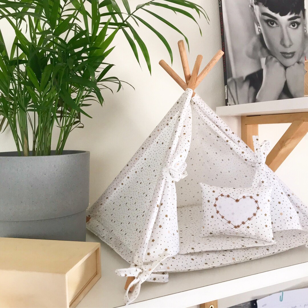 Teepee Tent - Small Teepee for Pet - Boho Doll Tent - Mini Camping Tent ...