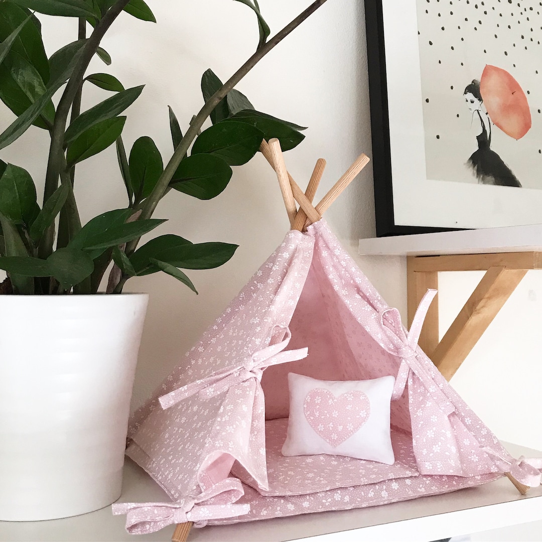 Small Tent Teepee - Dolls Bedding Set - Daisy Lovers - Boho Tent - Mini ...