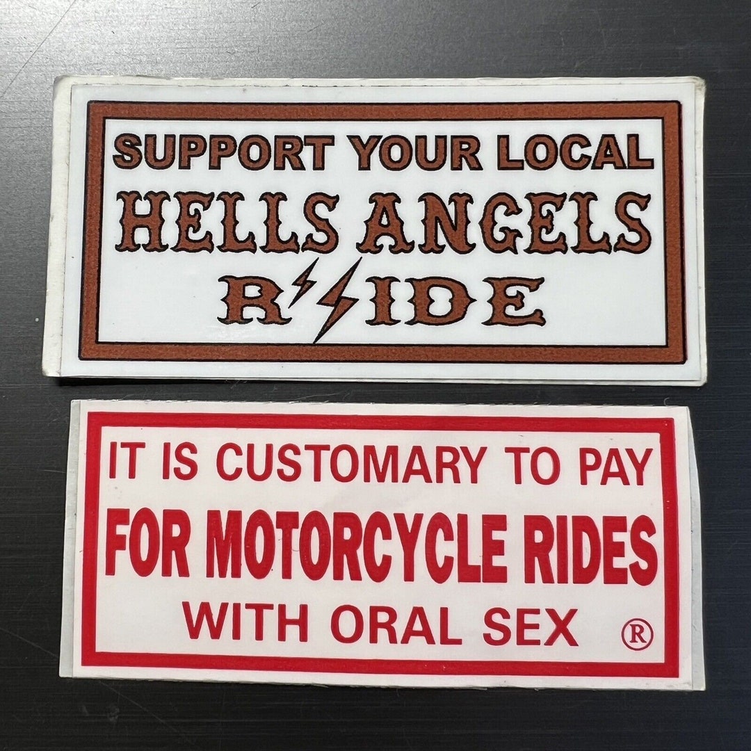 Vintage Hells Angels Sticker Support Your Local Ride - Etsy