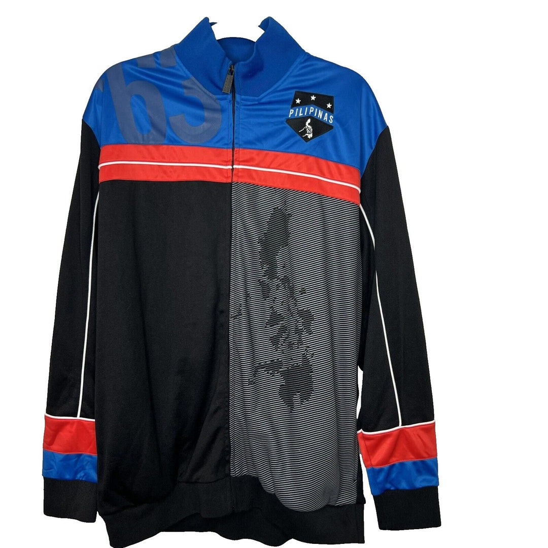 My Philippines Track Jacket XL Black Blue Full Zip - Etsy