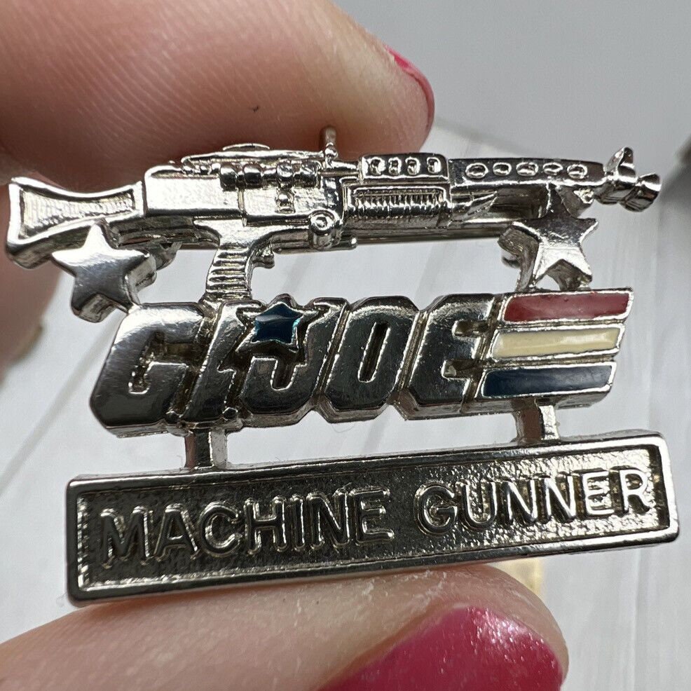 Vintage 1982 Hasbro GI Joe Machine Gunner Pin and Keychain - Etsy