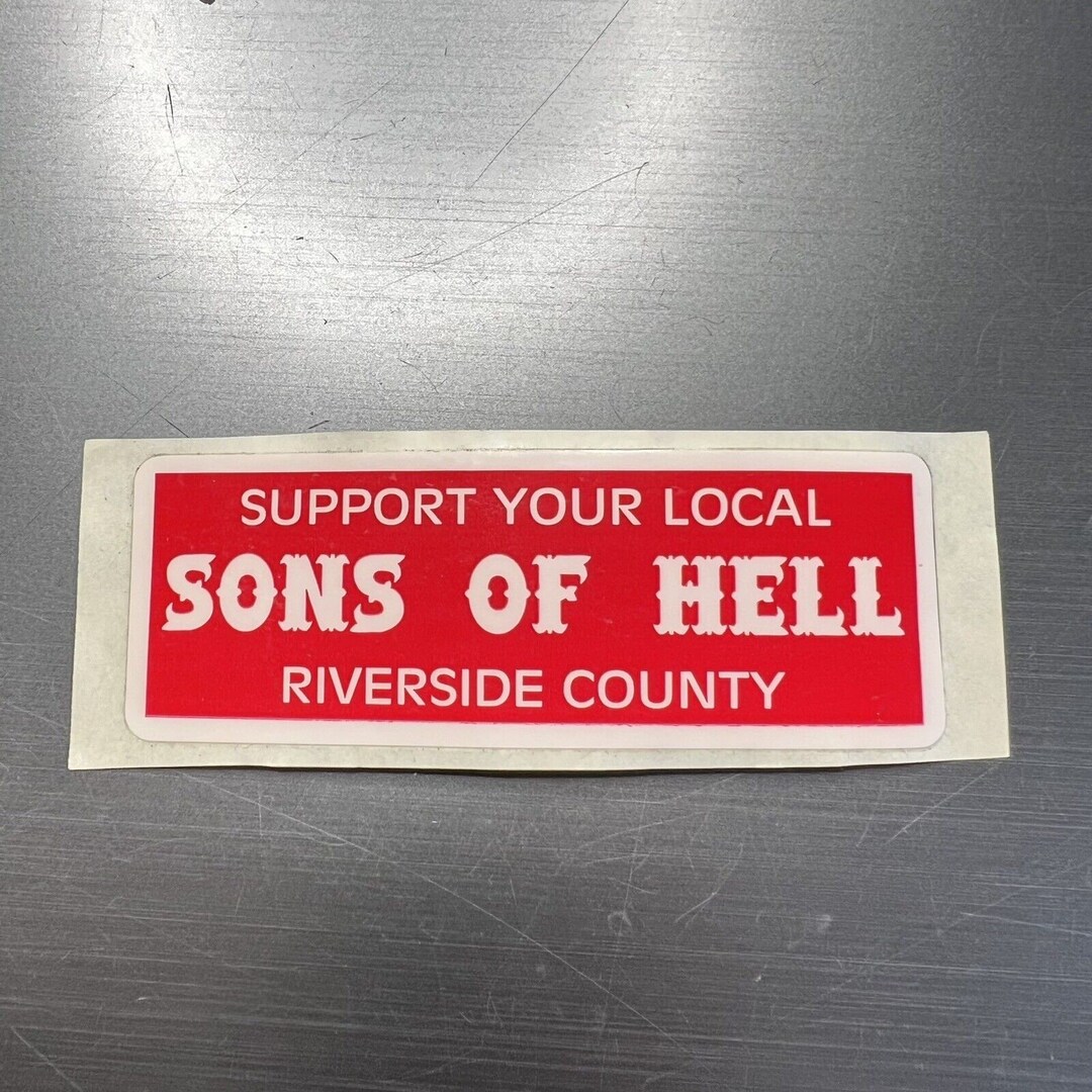 Hells Angels Sticker Support Your Local Sons of Hell Vintage Sticker - Etsy