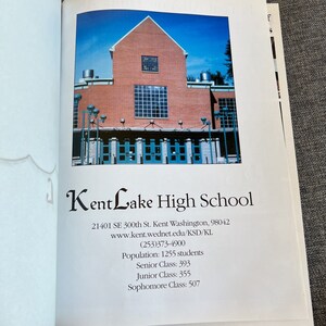 Kentlake High School Yearbook 2000 Kent Washington - Etsy