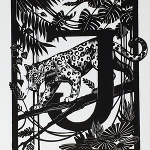 Linocut ABC "j is For..." - Original Handcarved Linoprint Artwork ...