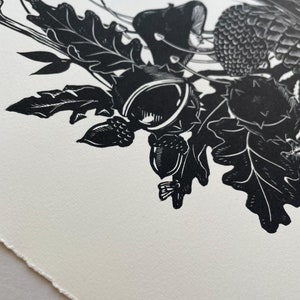 Rite of Fall - Original Handcarved Linocut Print, Limited Edition ...