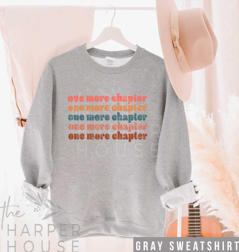 One More Chapter Book Sweatshirt Woman Book Lover Gift Bookish - Etsy
