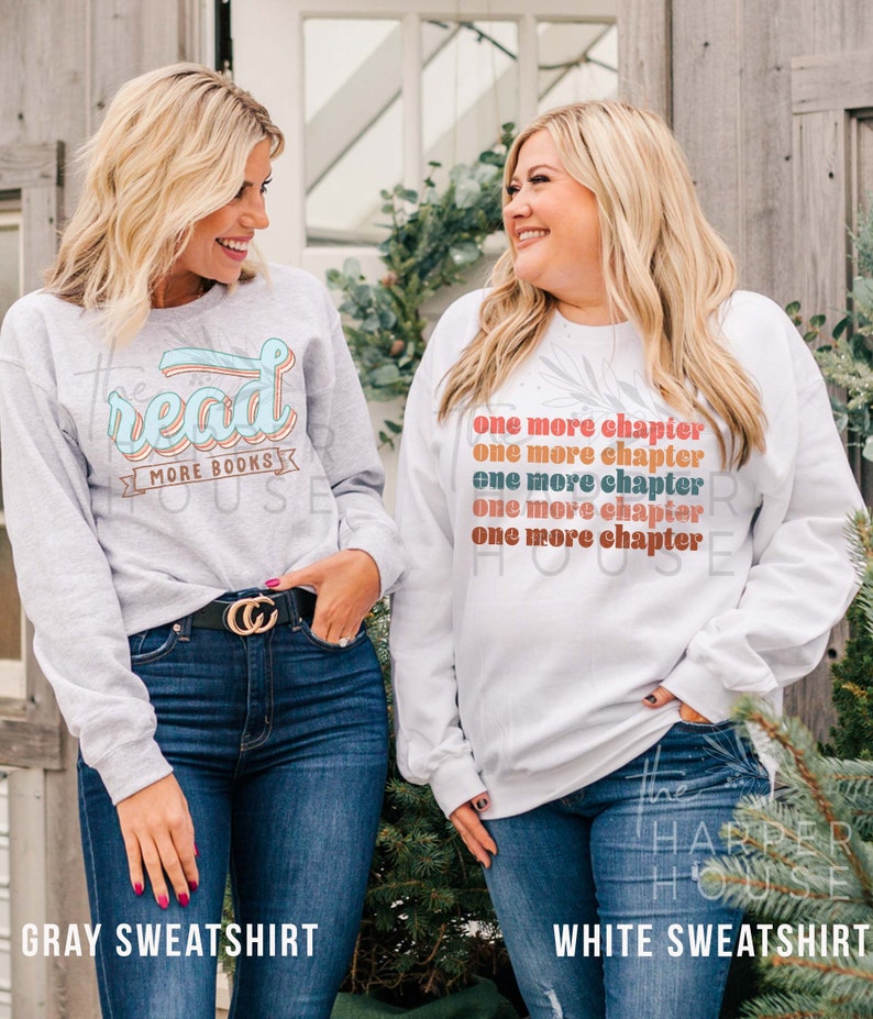 One More Chapter Book Sweatshirt Woman Book Lover Gift Bookish - Etsy