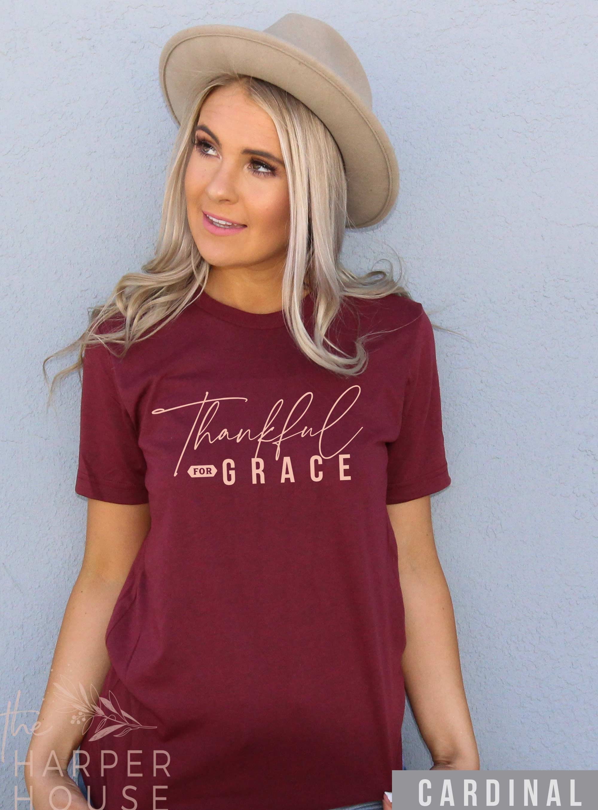 Thankful Shirt, Thanksgiving Shirt, for Women, Christian Shirt, Blessed ...