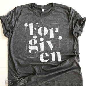 Forgiven Shirt Christian T Shirts for Women Inspirational Graphic Tees ...