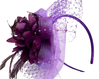 Purple Wedding Hat | Etsy