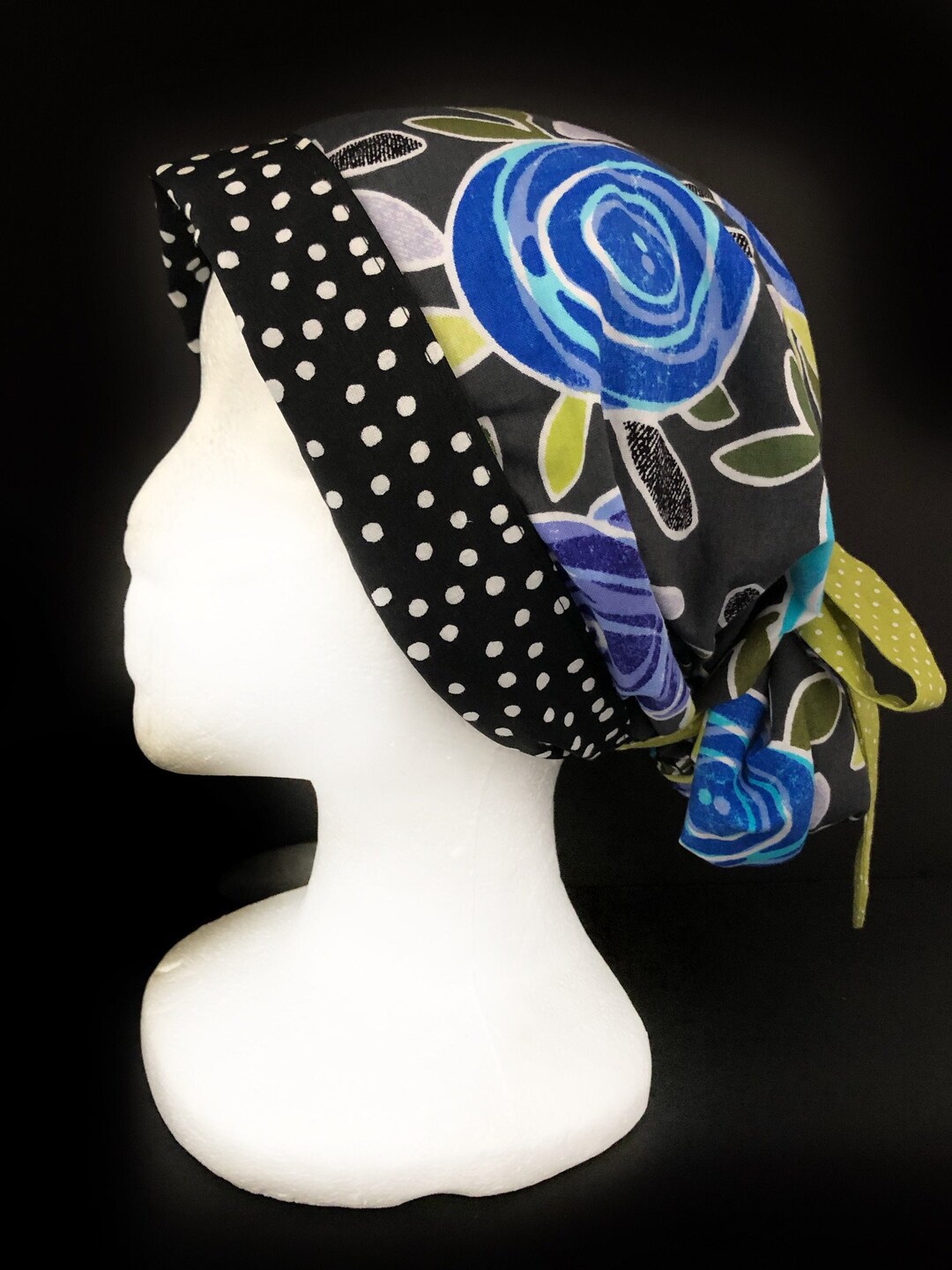 Two in One Scrub Cap, 4 Style Options. Reversible Surgical Cap With ...