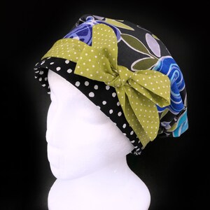 Two in One Scrub Cap, 4 Style Options. Reversible Surgical Cap With ...
