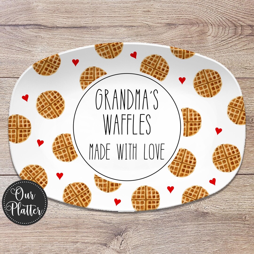 Personalized Breakfast Platter: Made With Love Gift for Cook - Etsy
