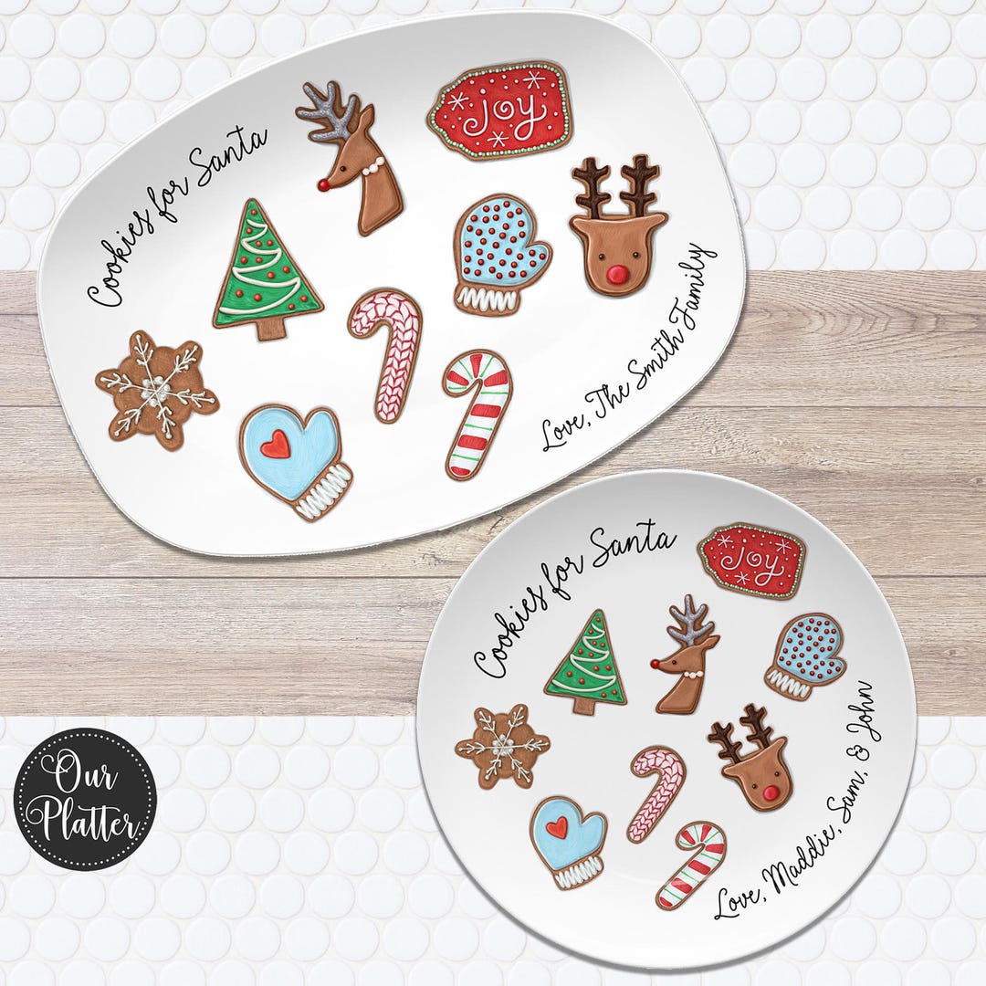 Cookies for Santa Personalized Plate | Keepsake Family Tradition ...