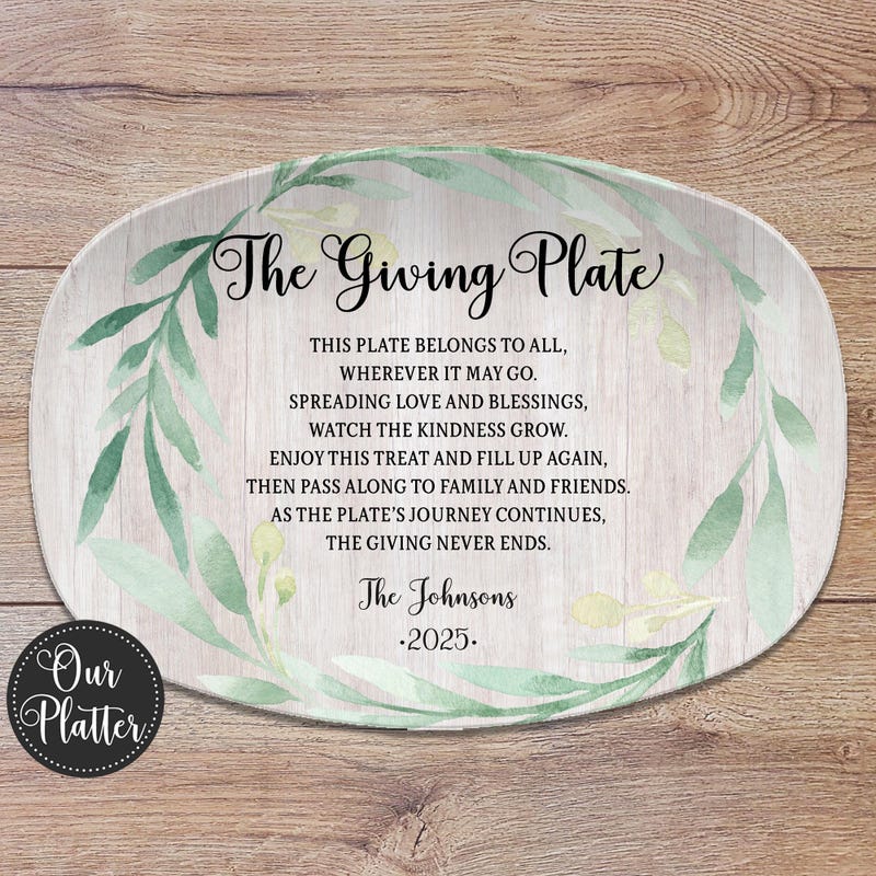 Giving Plate - Etsy