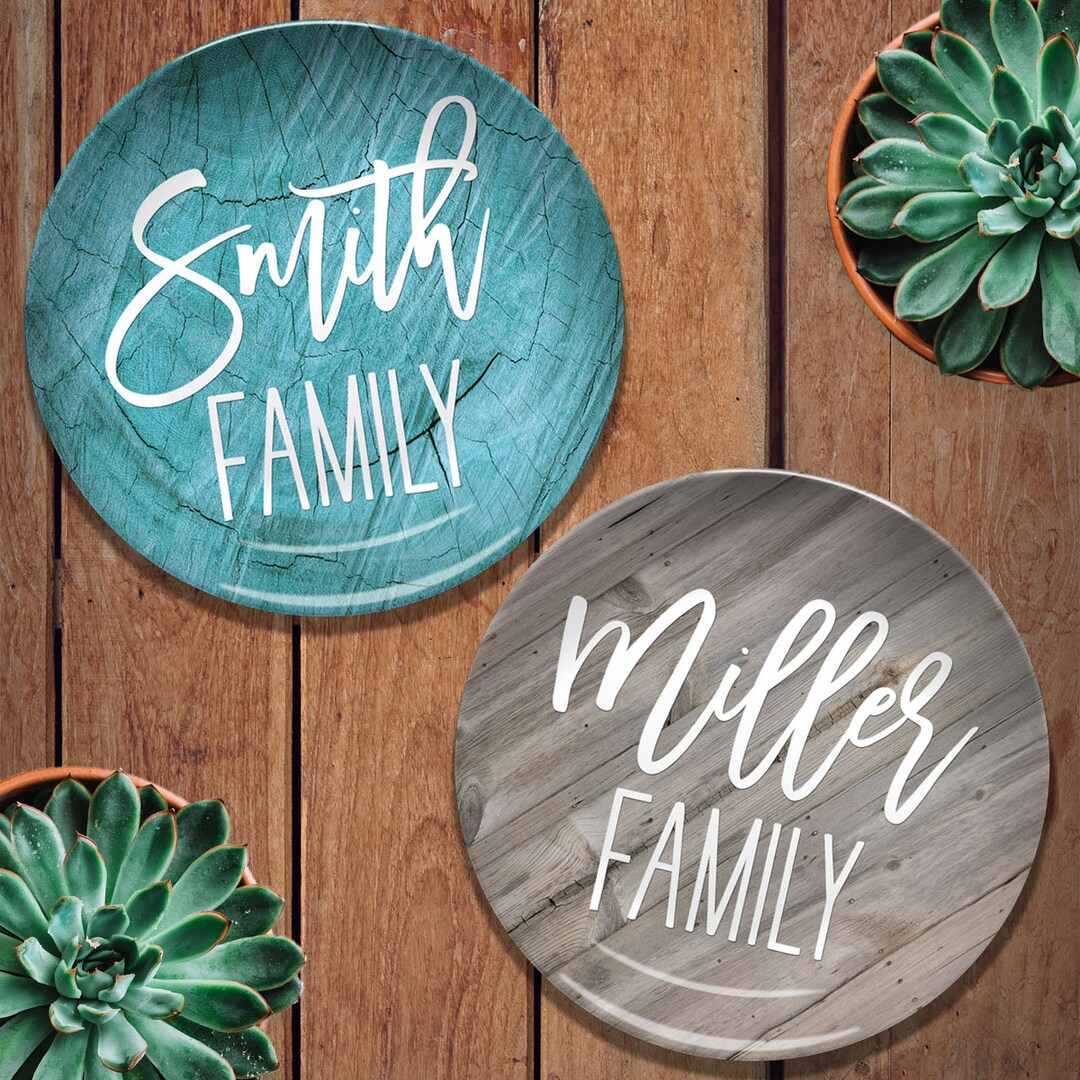 Personalized Name Plate, Farmhouse Wood | Custom Name Text, Plate for ...