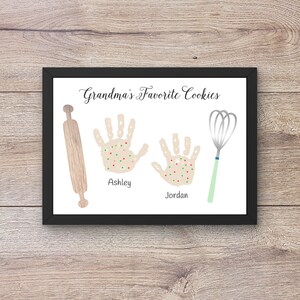 Favorite Cookies Art Printable Gift, Digital Download, DIY Add Your ...