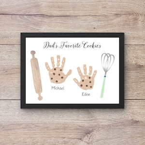 Favorite Cookies Art Printable Gift, Digital Download, DIY Add Your ...