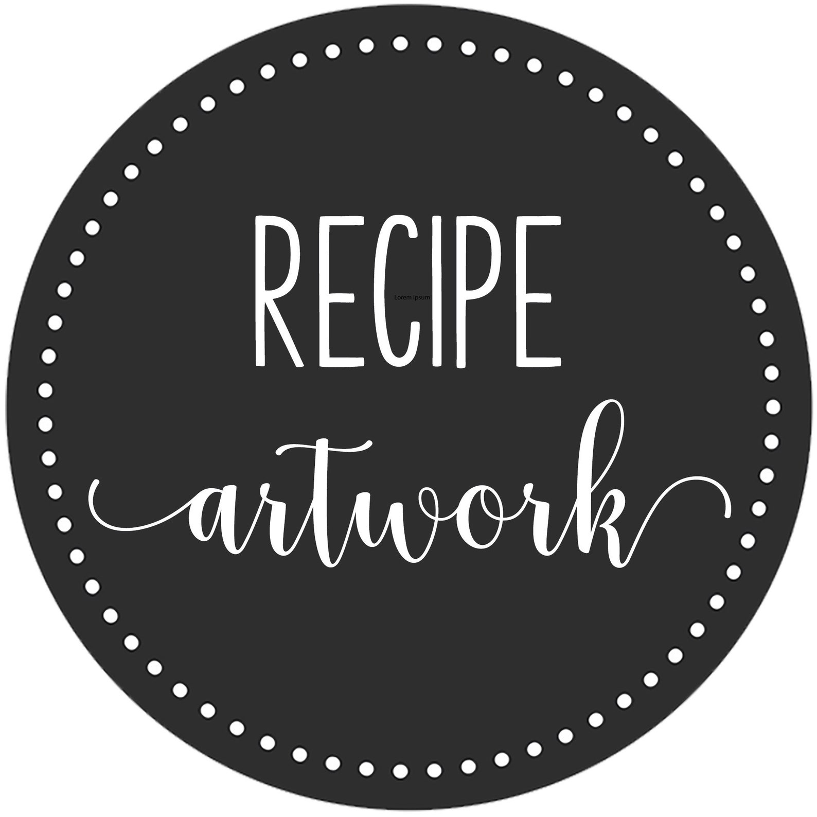 Digital Download of Recipe Image File for Existing Customers | Etsy