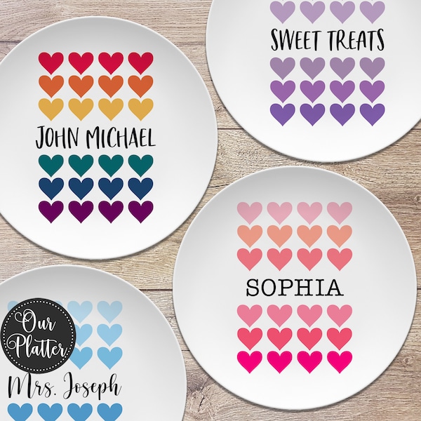 Valentines Day Plates - Etsy