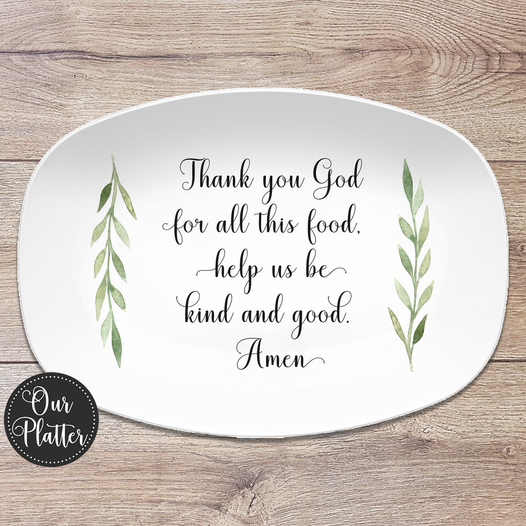 Quote, Bible Verse, Scripture Custom Personalized Platter, Customized ...