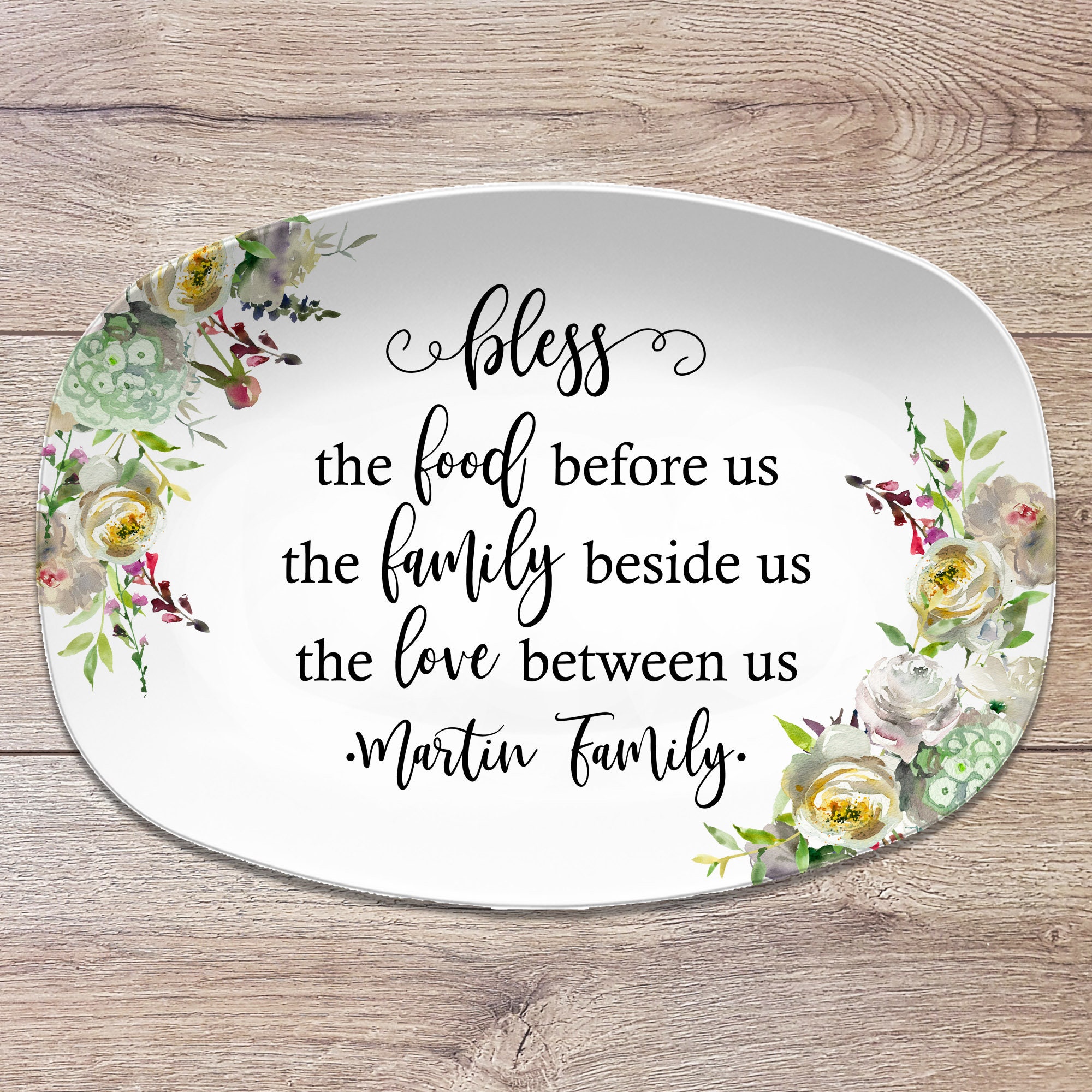 Food Family Love Custom Personalized Platter | Etsy