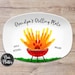Handprint Art Grilling Plate, Personalized Platter for Father's Day ...