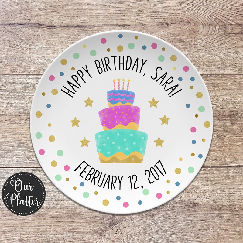 Birthday Plate - Etsy