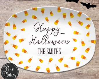 NEW Ghost Candy Corn Cookie Platter Set by Semi Sweet Designs, Ghost Cookie Platter, Candy Corn ...