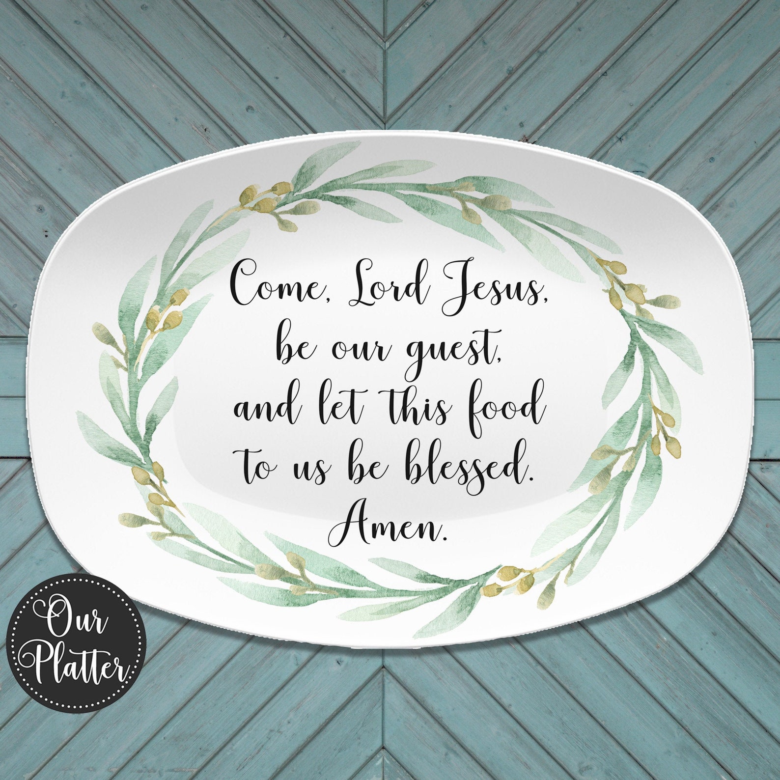 Quote Bible Verse Scripture Custom Personalized Platter | Etsy