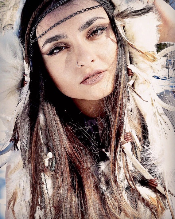 Native American Feather Hair