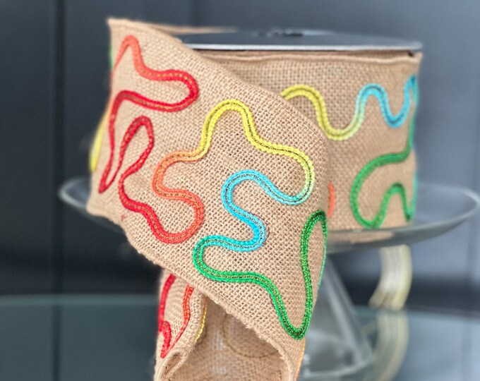 Floral Paisley Wired Ribbon/4 Inch Floral Ribbon/paisley Wired Ribbon ...