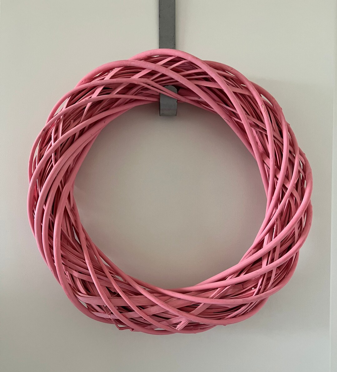 Grapevine Base Wreath for Front Door Decor, Nursery Decor, Pink Vine ...