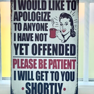 Funny Wall Sign, Metal Wall Sign, Wall Hanging, Wall Decor, Funny Sign ...