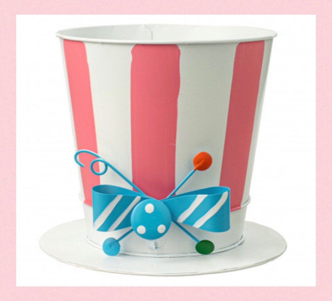 Top Hat Easter Decor, Metal Top Hat for Spring Decor, Top Hat for ...