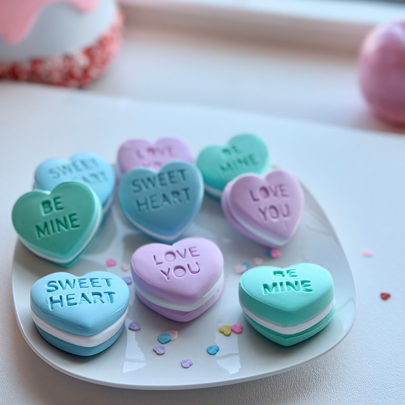 Heart Macaron - Etsy