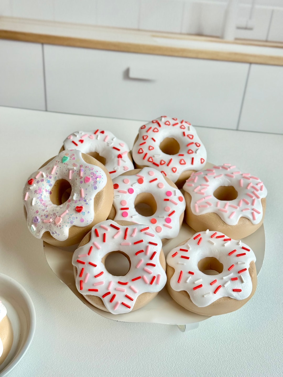 Fake Donuts With Frosting and Sprinkles, Faux Donuts for Display, Fake ...