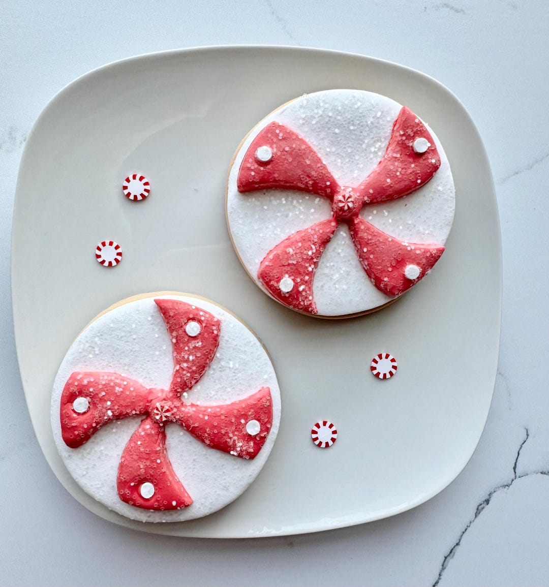 Christmas Cookie Peppermint Fake Cookie Faux Cookie/faux Christmas ...