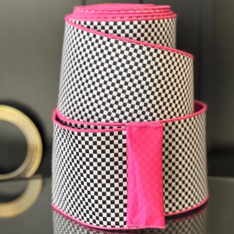 Checkered Ribbon - Etsy