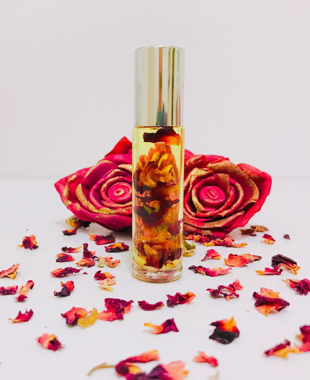Rose Vanilla Organic Essential Oil Perfume Roll-on: Love-natural ...