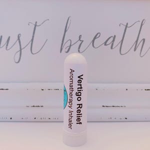 VERTIGO RELIEF Organic Aromatherapy Inhaler...nasal Inhaler/dizziness ...