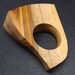 Minimalistic Olive Wood Statement Ring, Simple Geometric Art Jewellery ...