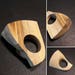 Minimalistic Olive Wood Statement Ring, Simple Geometric Art Jewellery ...