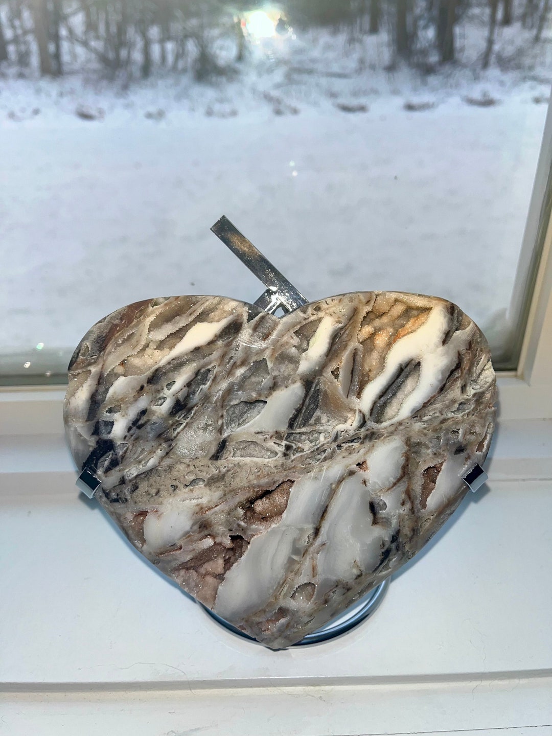 PRICE REDUCED Massive Druzy Sphalerite Heart - Etsy